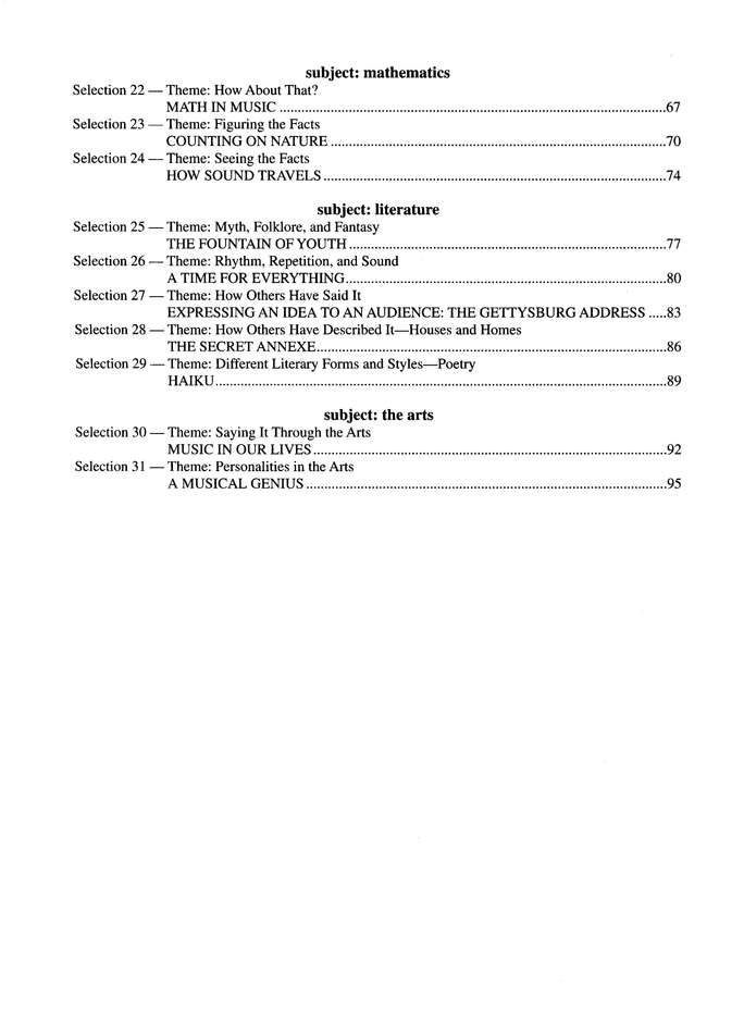 Reading Comprehension in Varied Subject Matter Book 5 (Grade 7) and An ...