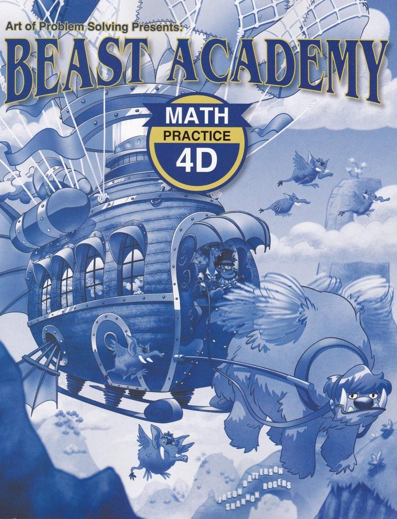 Beast Academy Guide and Practice Books 4D – Quill and Ink