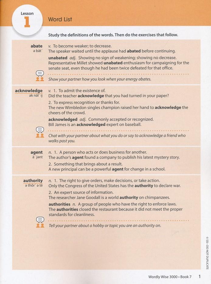 Wordly Wise 3000 Student Book 7 and Answer Key Set (4th Edition ...